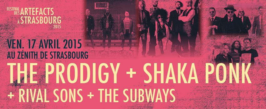 THE PRODIGY – Festival ARTEFACTS - vendredi 17 avril 2015 au ZENITH de ...